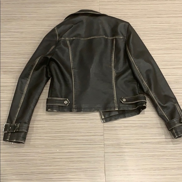 Topshop | Jackets & Coats | Topshop Faux Leather Jacket | Poshmark